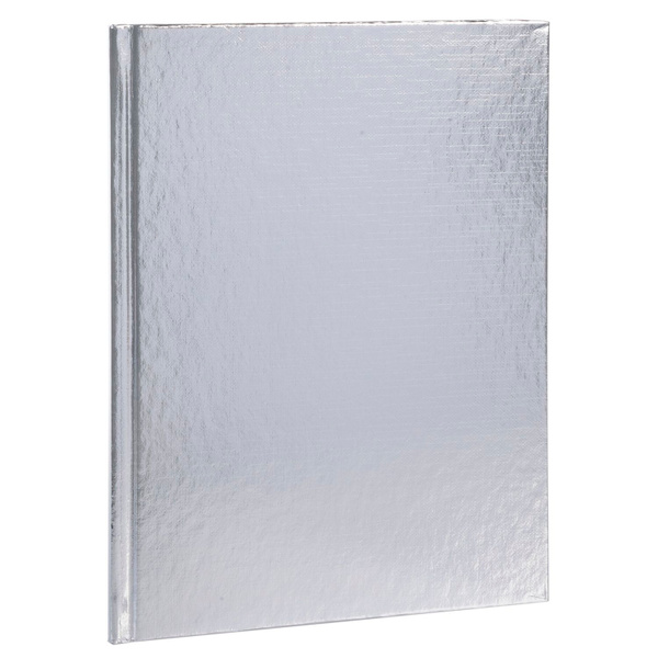 Бизнес-блокнот Hatber 80 листов, А5, 5-цв. блок, клетка, твердый переплет Бумвинил -Metallic ...