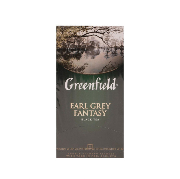 Чай черный Greenfield Earl Grey Fantasy 25х2 г пакетированный, Россия ...