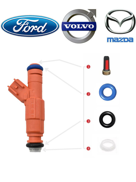 Ремкомплект на 4 форсунки Ford Volvo Mazda 1.8 2.0. 2.3 30711782 ...