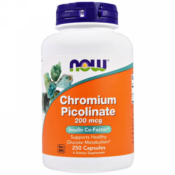 NOW Chromium Picolinate 200 mcg (Хром Пиколинат) 100 капсул купить на ...