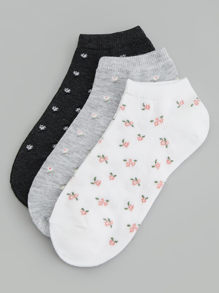 Комплект носков Женский OVS, размер 38, 39 Полиэстер, Эластан На любой сезон серый, белый ...