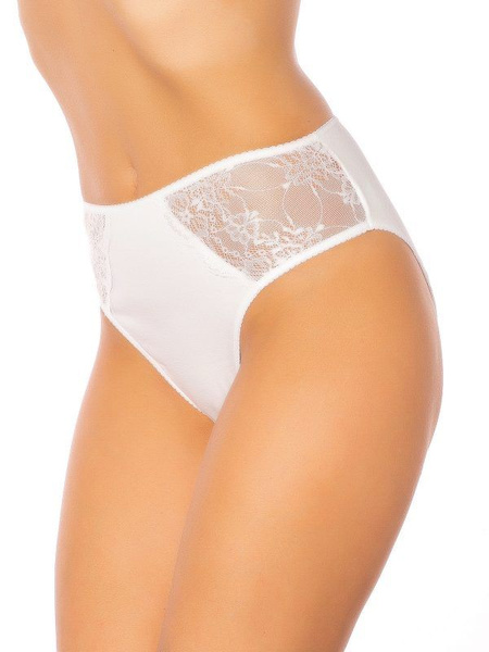 Трусы Женский Jadea слипы Хлопок, Эластан белый, размер 44 Средняя Кружево Италия Повседневный ...