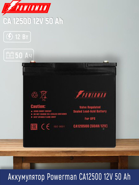 Аккумуляторная батарея POWERMAN Battery CA12500 купить на OZON по ...