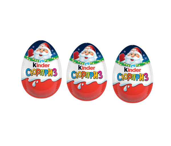 Шоколадное яйцо Kinder Surprise Киндер Сюрприз, 3 уп по 20 г, Россия ...