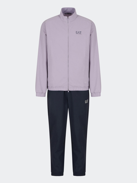 Комплект одежды Мужской EA7 Повседневный лавандово-серый, синий, размер 54, 56 Полиэстер Китай ...
