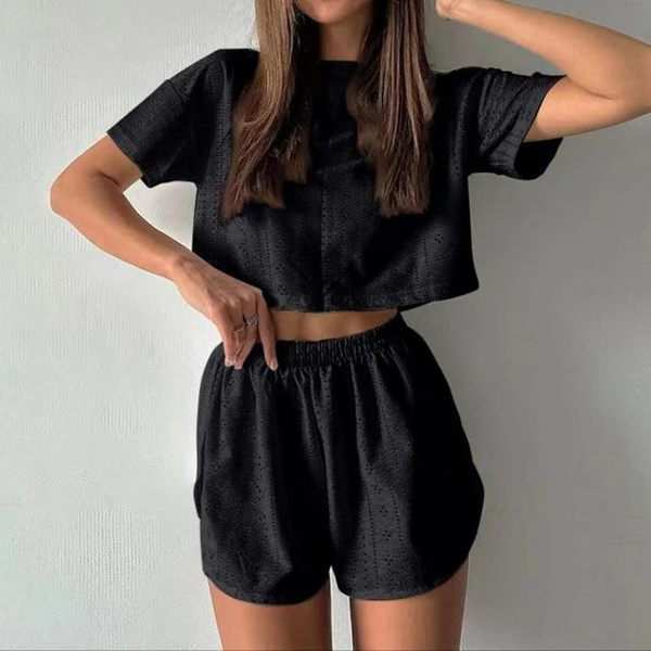 Пижама Женский KOLETT с шортами, с футболкой Трикотаж, размер 46, 48 ...