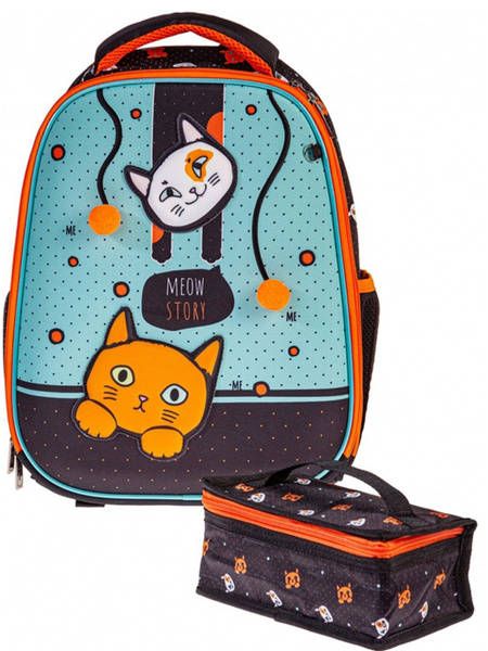 Рюкзак Hatber ERGONOMIC light -МЯУ-СТОРИ- 38Х29Х15см в комплекте с термосумкой купить на OZON по ...