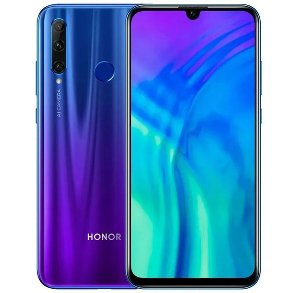 Смартфон HUAWEI honor 20i Kirin 710 256 ГБ 6 ГБ Синий IPS 2 SIM купить c доставкой на OZON по ...