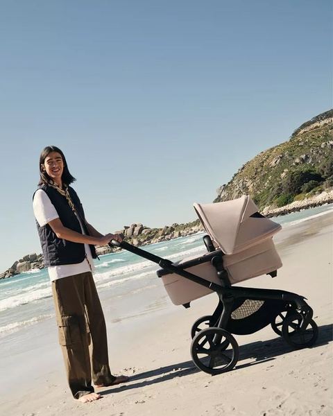 Коляска 2 в 1 Bugaboo Fox 5 Renew complete BLACK DESERT TAUPE MELANGE-DESERT TAUPE MELANGE ...