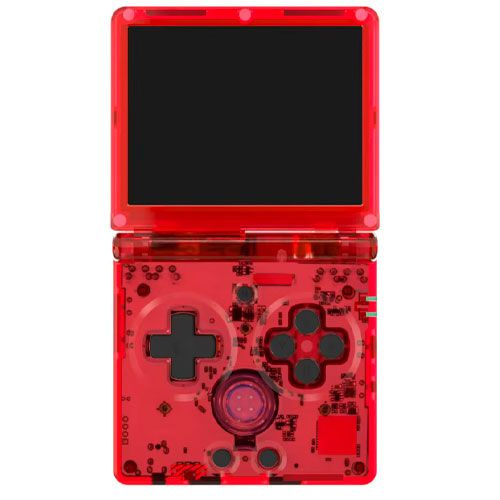 Портативная игровая приставка Anbernic RG35XXSP Transparent Red купить ...