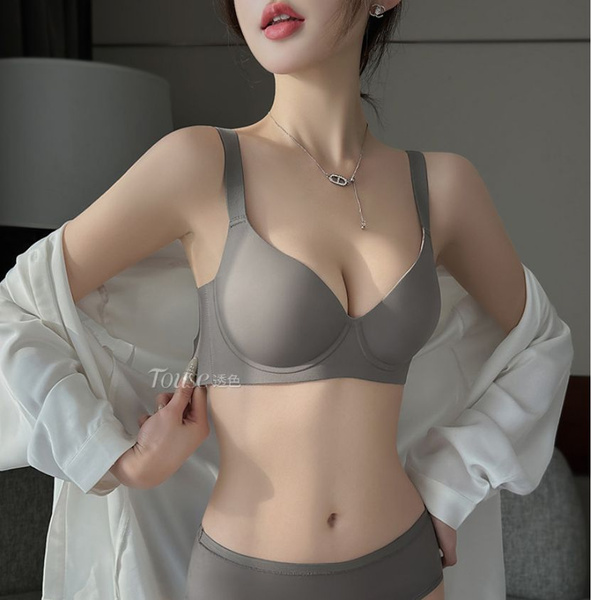 Бюстгальтер Женский Luxoria, размер 90B, 90C серый Хлопок Повседневный Китай Без застежки ...