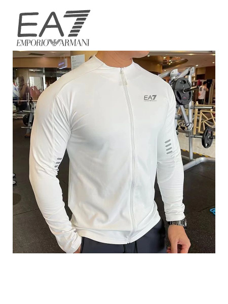 Ветровка Мужской EA7 белый Босс, размер 46, 48 Длинный На любой сезон свободный Китай купить c ...