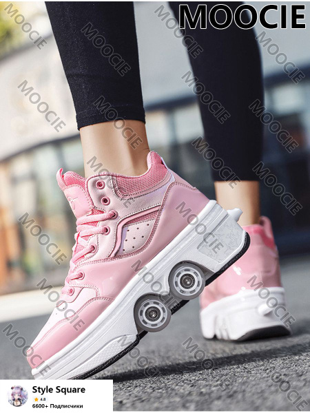 Кроссовки Мужской, Женский MOOCIE Полиуретан, размер 33 T (узкая) Демисезон Шнурки купить c ...