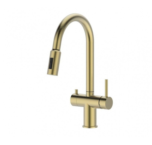 Смеситель для кухни ViEiR V15060-S с выдвижным изливом и с подключением к фильтру питьевой воды ...