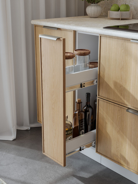Кухонный модуль Аннели ШНБ 200 шкаф напольный для бутылок бутылочница купить на Ozon по низкой