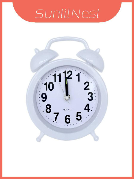 будильник classic key wound alarm clock с бесшумным механизмом для ...