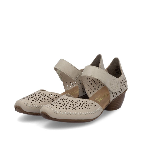 Туфли Женский Rieker Натуральная кожа, Искусственная кожа, размер 39 G Швейцария Липучки Мягкая ...