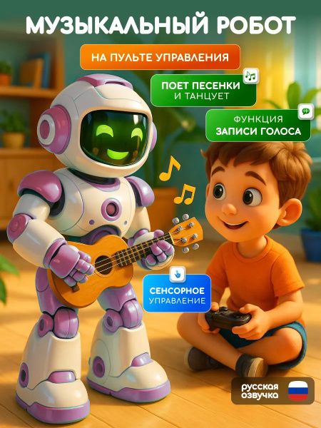 Робот игрушка для мальчика интерактивный робот с русским озвучиванием ...