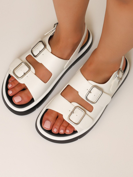 Сандалии Женский Instreet, размер 39 Искусственная кожа 5 Лето Россия Пряжка купить c доставкой ...