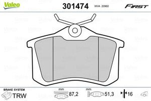 Колодки зад.CITROEN C3 II, C4, DS3 04 > купить на OZON по низкой цене ...