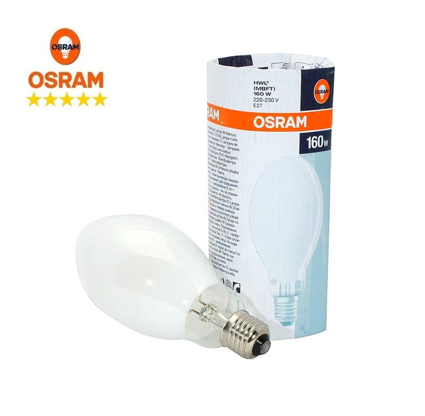Лампа трутная высокого давления ДРВ 160W E27 225V OSRAM 4050300015453 ...