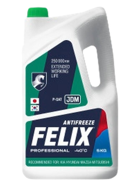 Антифриз FELIX JDM G-12++ зеленый 5 кг купить на OZON по низкой цене (2324324550)