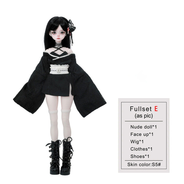 Кукла Kikyou E Bjd 1/4 в полном комплекте, Женская принцесса Якудза Мафии Shugafairy с большой ...