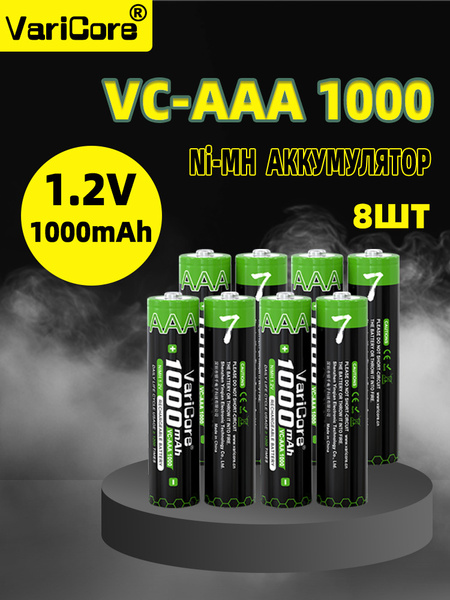 Аккумуляторная Ni-MH батарея VariCore VC-AAA 1000, 1.2V, 1000 мАч ...