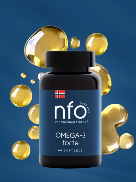 NFO Омега-3 Форте для детей и взрослых/ 60 капсул по 1384 мг/ Норвегия купить на OZON по низкой ...
