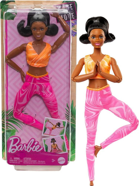 Barbie Кукла Барби Made To Move, брюнетка с пышными формами, съемный ...