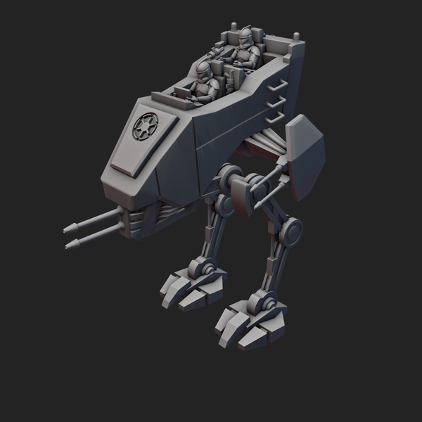 Характеристики Миниатюра AT-RCT с экипажем - Star Wars (105мм ...