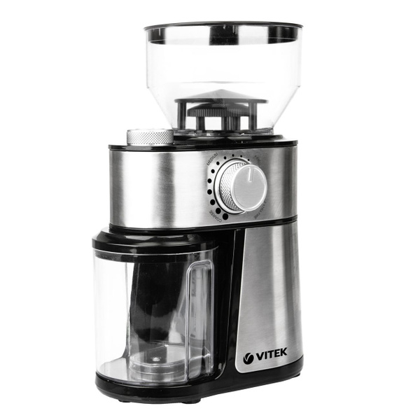 Кофемолка VITEK VT-7125, черный, серый металлик купить по низкой цене с ...