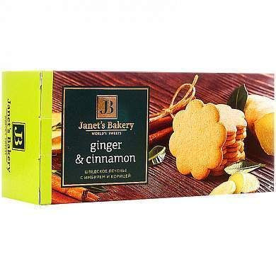 Печенье Сдобное Janets Bakery Шведское С Корицей и Имбирем 130г*6шт ...