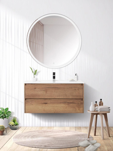 Мебель для ванной BelBagno KRAFT 90 с раковиной LOV-900-LVB Rovere ...