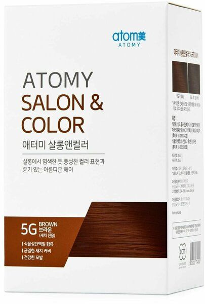 Atomy краска для волос корейская Salon&Color 5G коричневый - купить с ...