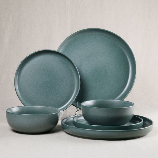 MIXOM Набор столовой посуды "green mat" из 6 предм., количество персон: 2 купить на OZON по ...