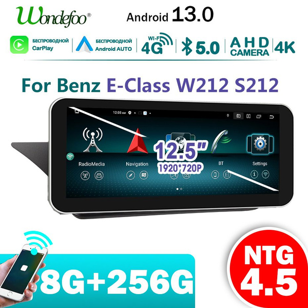 Автомагнитола 12.5-дюймов Андроид 13 для Benz E-CLASS E CLASS W212 S212 E200 E230 E260 2007-2018 ...