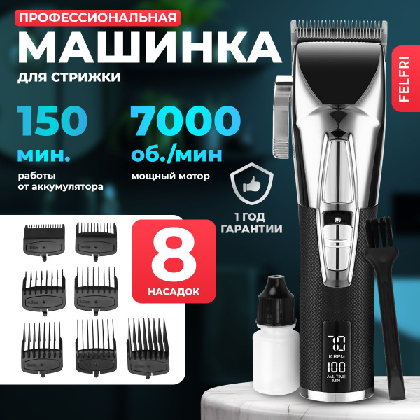 Машинка для стрижки FELFRI машинка проф, серый - купить по выгодным ...