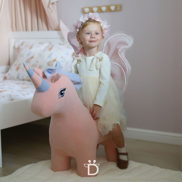 Мягкая игрушка для детей DPkids животное Единорог розовый купить на ...