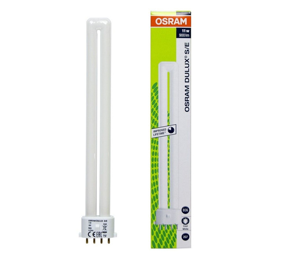 Лампа OSRAM DULUX S/E 11 W/840 2G7 компактная люминесцентная 11W 900Lm ...