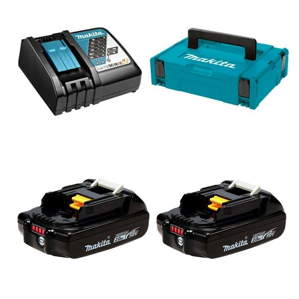 Быстрый заряд коробки. Набор аккумуляторов и з/у PSK BL 1820 1830 1840 1850 1860 1850Bx2, DC18RC ...