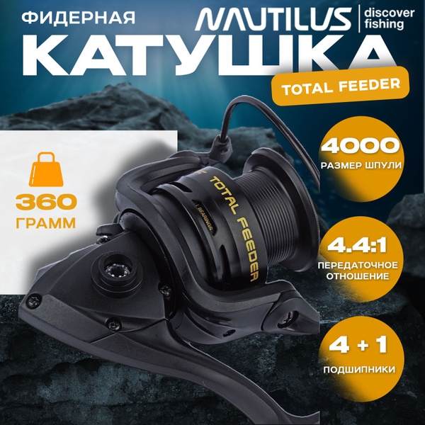 Катушка Nautilus фидерная безынерционная Total Feeder, Безынерционная ...
