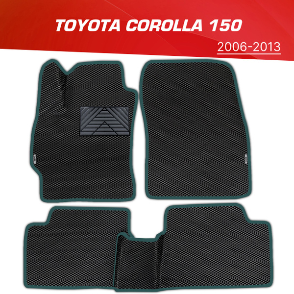 Коврики в салон автомобиля PS-Avto Toyota Corolla 150 с подпятником и ...