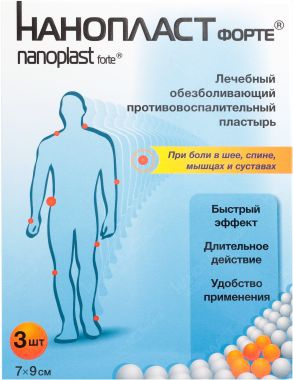 НАНОПЛАСТ форте лейкопластырь лечебный обезболивающий ...