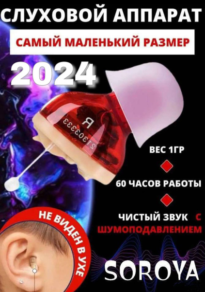 слуховой аппарат CIC внутриканальный для правого уха купить на OZON по ...