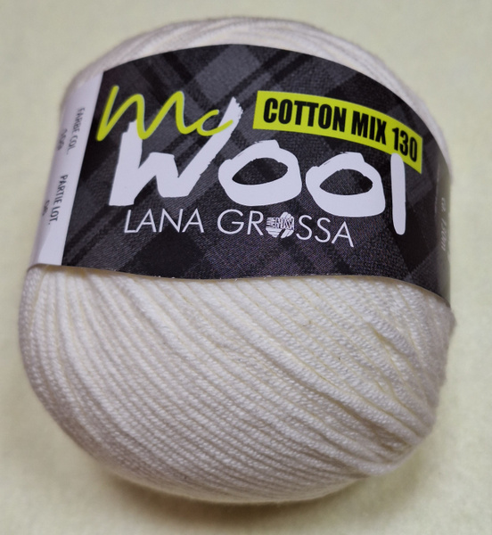 Пряжа LANA GROSSA, Kotton Mix 130 (MC Wool). 1 моток. - купить с ...