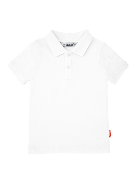 Поло OLDOS, размер 158, цвет белый, 100% хлопок - купить по выгодной цене в интернет-магазине ...