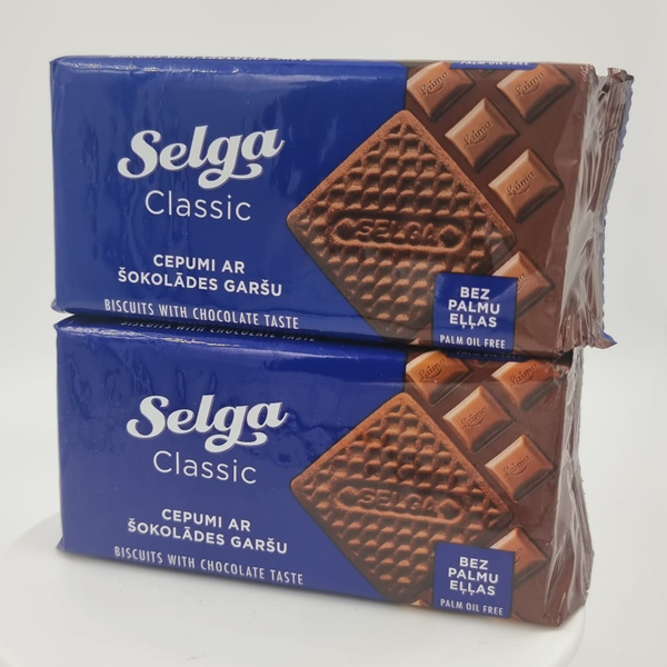 Печенье шоколадное Selga (2 шт. по 180 г) 360 г (из Эстонии) - купить с ...