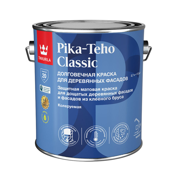 Краска Tikkurila 25060010304 Быстросохнущая, Акриловая, Матовое ...
