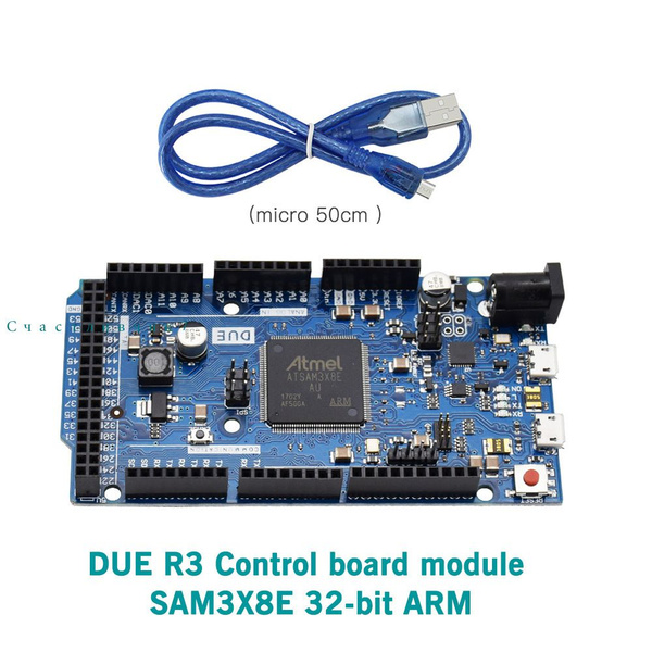 Плата контроллер Arduino Due R3 Sam3x8e кабель купить с доставкой